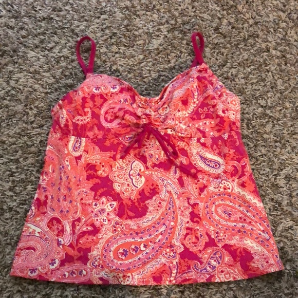 Lands' End | Swim | 35lands End 8p Pattern Summer Swimsuit Top Pink ...
